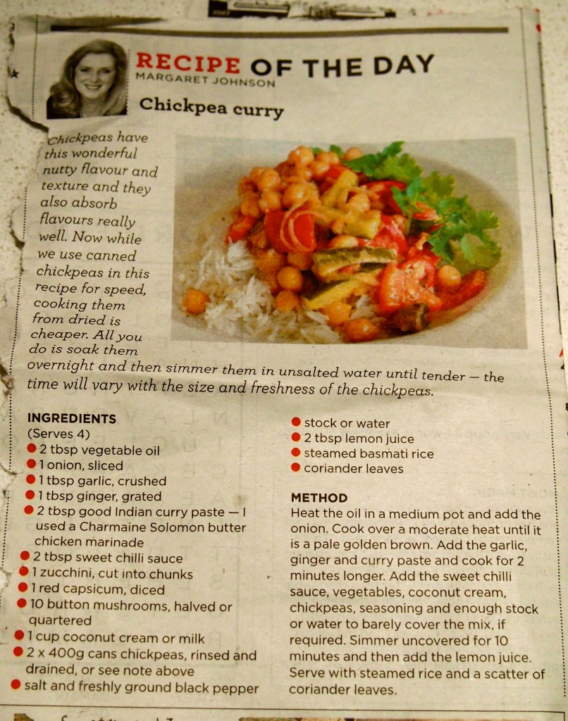 Horoscope Chickpea & Veg Curry - Vegan Sparkles with Rebecca Weller